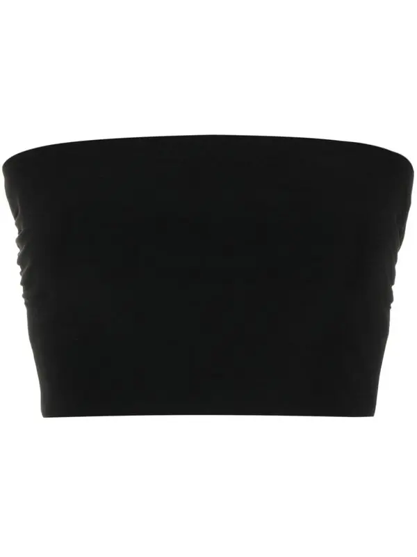 Norma Kamali Strapless Bandeau Top - Black