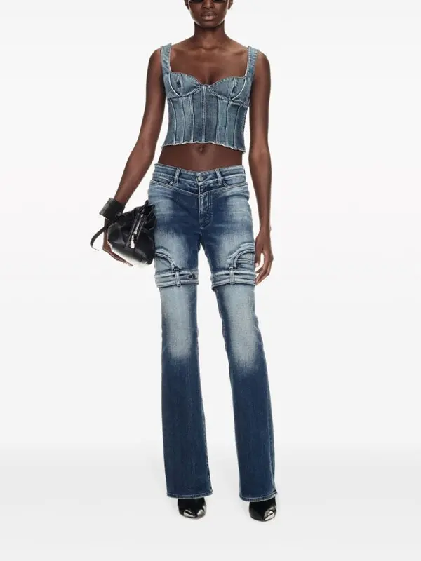 Off-White Bustier Denim Top
