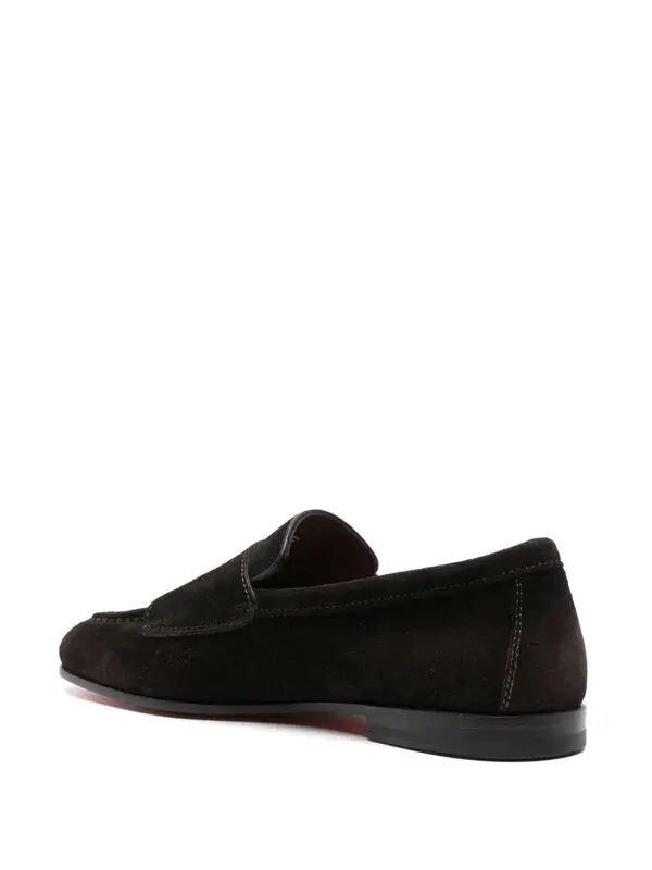 Santoni Double-buckle Loafers - Brown