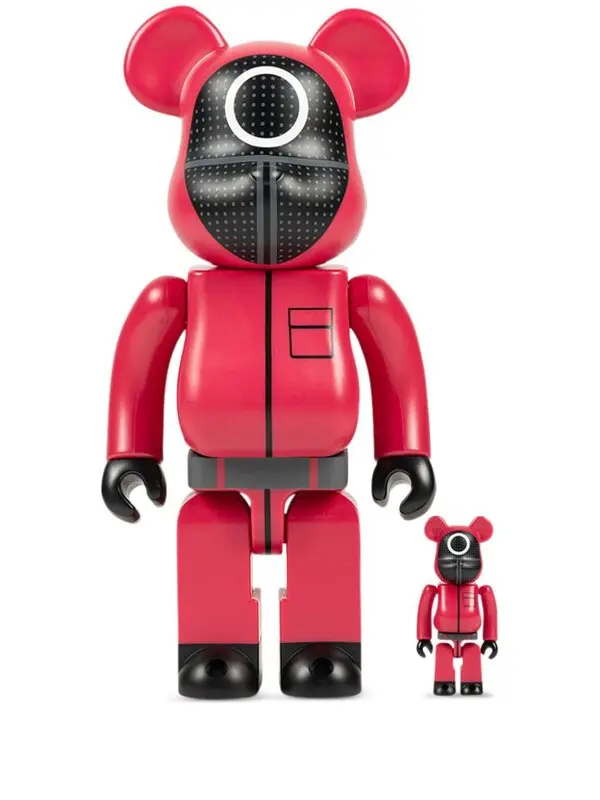 MEDICOM TOY X Squid Game Guard Circle Be@rbrick 100% And 400% Figure Set - Pink