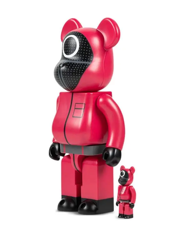 MEDICOM TOY X Squid Game Guard Circle Be@rbrick 100% And 400% Figure Set - Pink