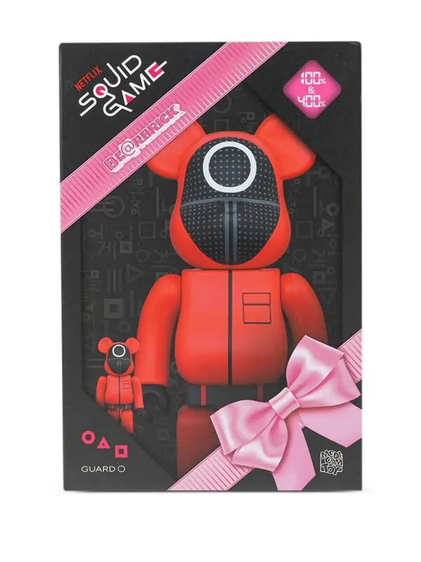 MEDICOM TOY X Squid Game Guard Circle Be@rbrick 100% And 400% Figure Set - Pink