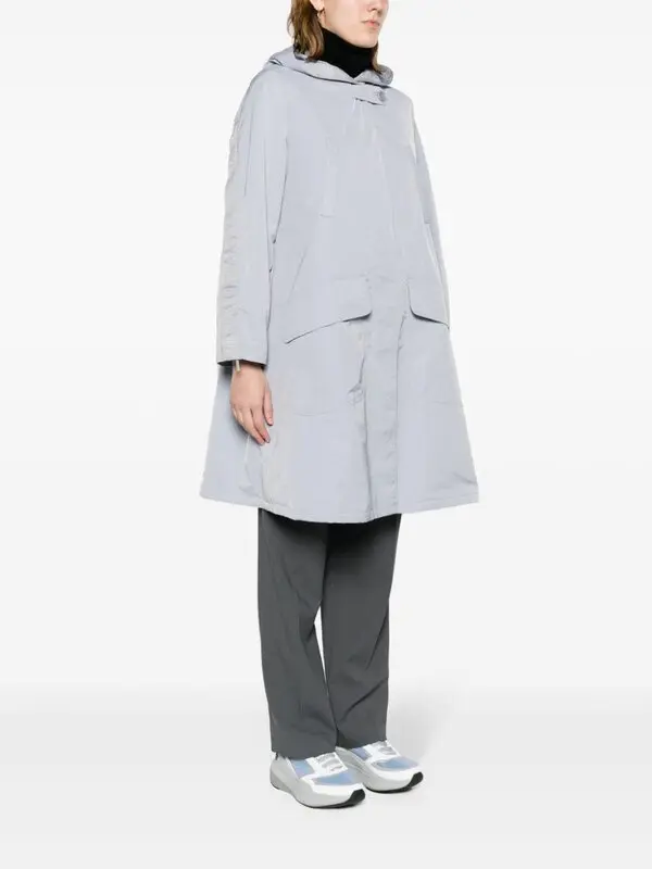 Giorgio Armani Logo Tape Detail Hooded Parka