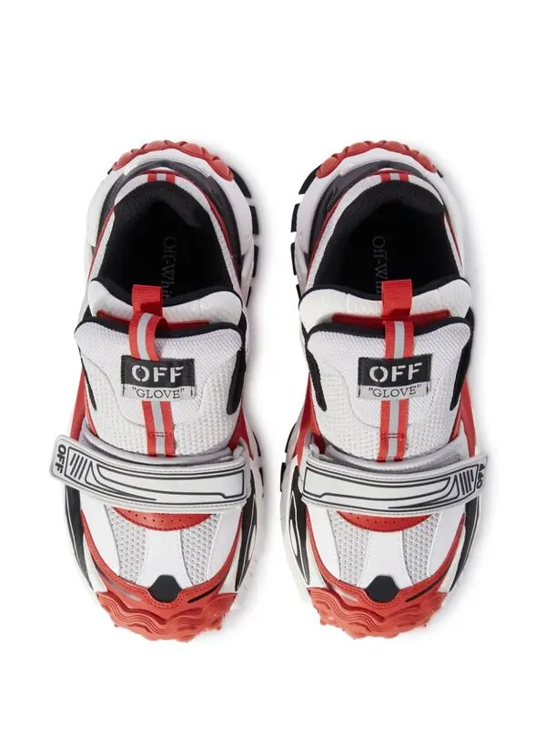Off-White Glove Panelled Sneakers - Red