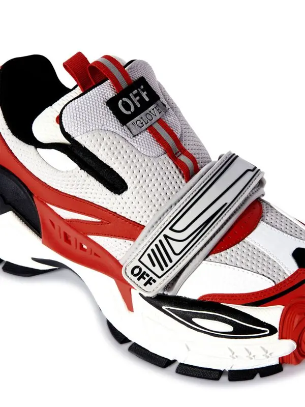 Off-White Glove Panelled Sneakers - Red