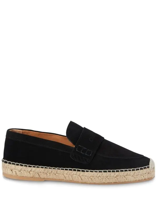 Off-White Bidarette Logo-print Suede Espadrilles