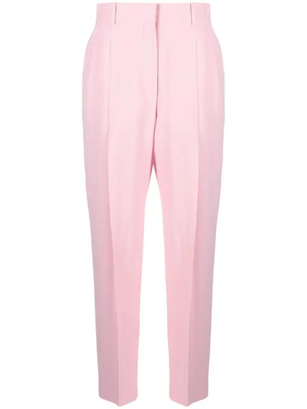 Alexander McQueen Pleated High-rise Trousers