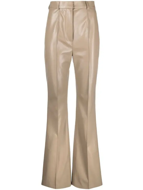 Nanushka Leena High-waisted Trousers - Neutrals