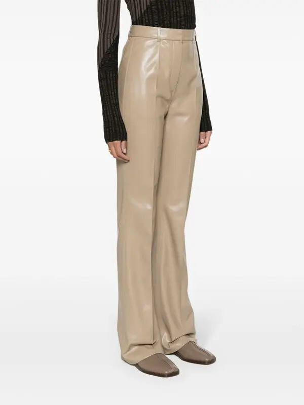 Nanushka Leena High-waisted Trousers - Neutrals