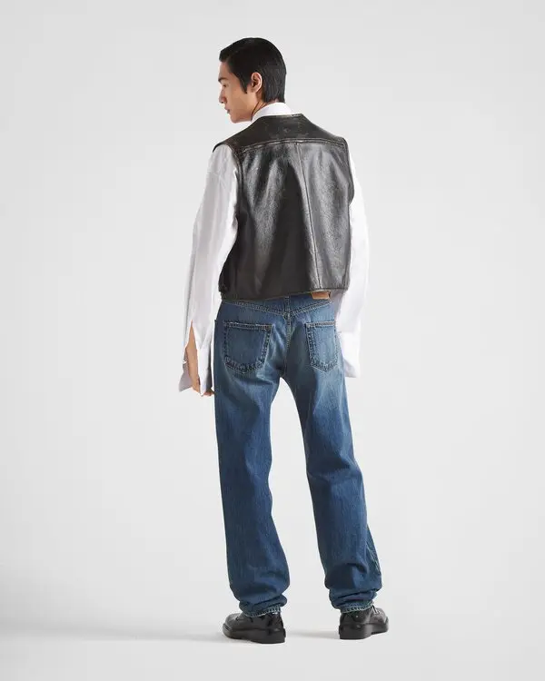 Prada Leather Vest - Black | Editorialist