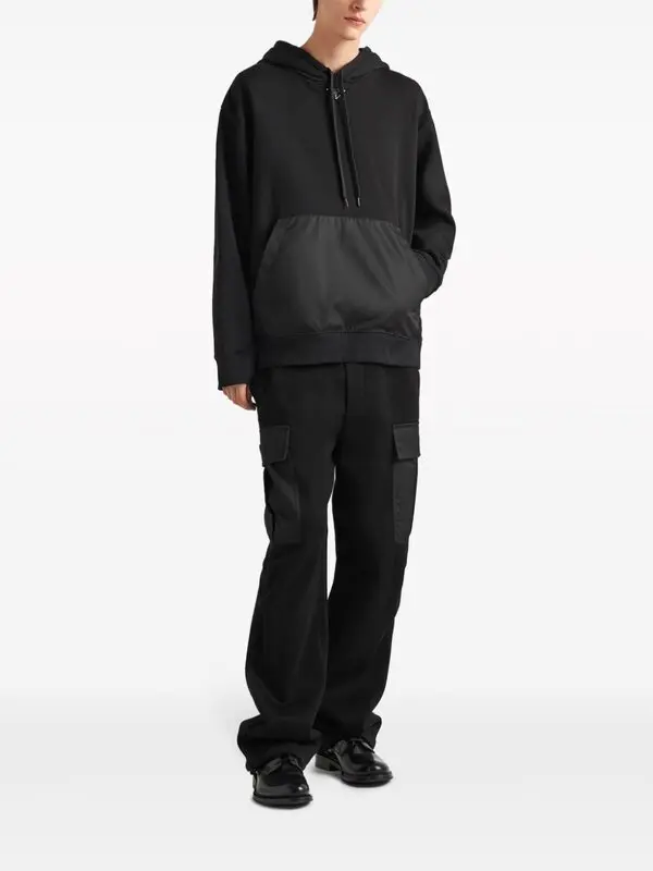 Prada Triangle-logo Fleece Hoodie