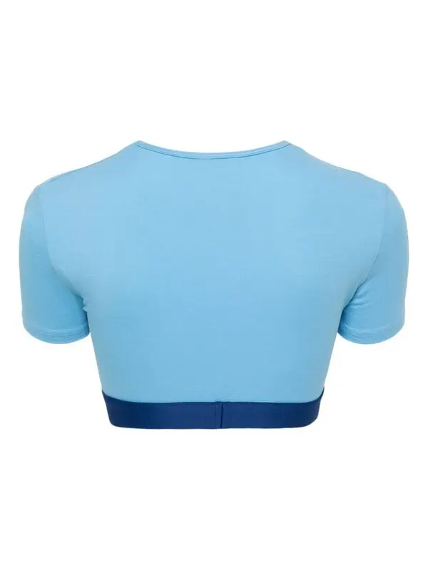Dsquared2 Logo-waistband Cropped Top