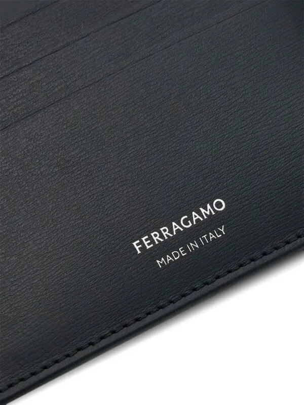 FERRAGAMO Classic Leather Card Holder - Black