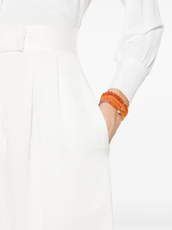 SYDNEY EVAN 14kt Yellow Opal Evil Eye Bracelet