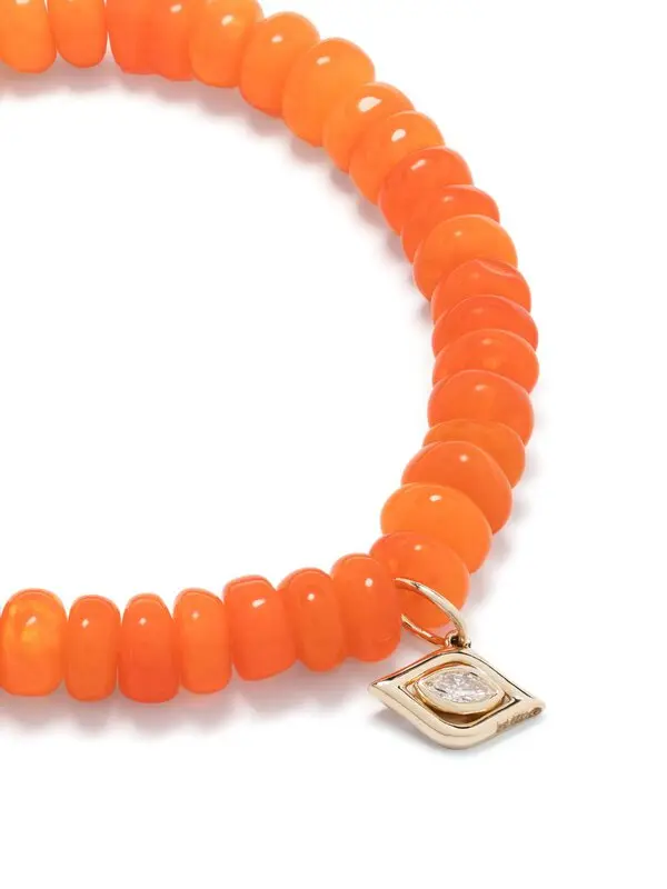 SYDNEY EVAN 14kt Yellow Opal Evil Eye Bracelet