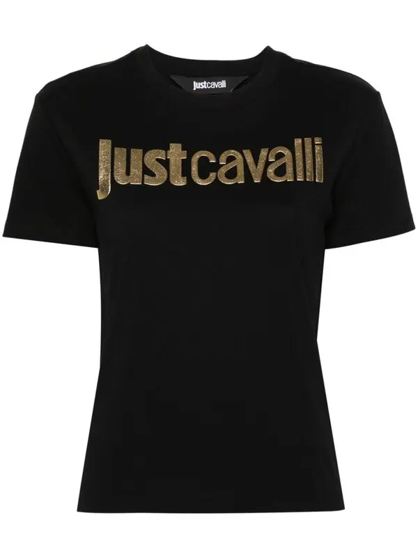 Just Cavalli Logo-print T-shirt - Black