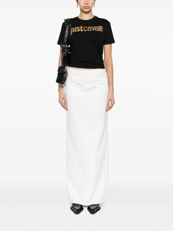 Just Cavalli Logo-print T-shirt - Black