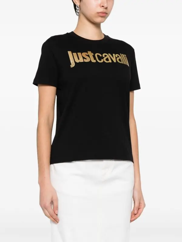 Just Cavalli Logo-print T-shirt - Black