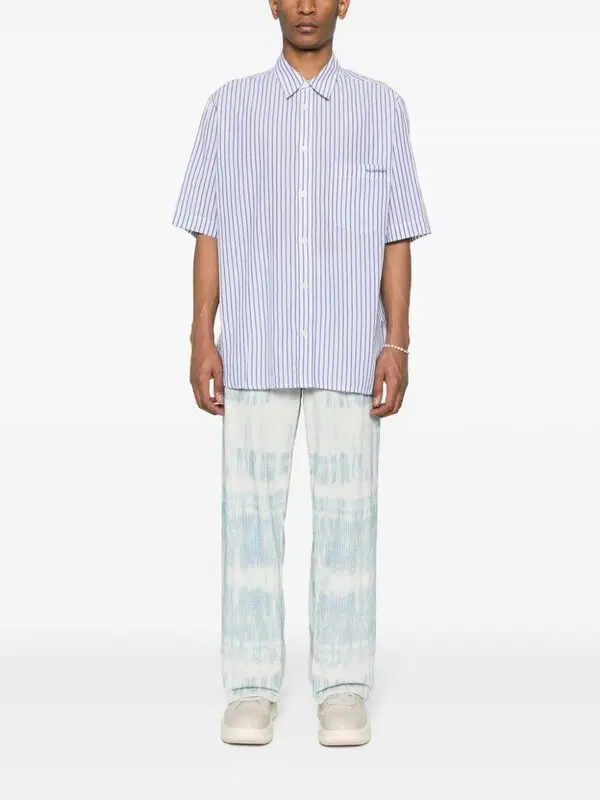 MARANT Labilio Striped Cotton Shirt