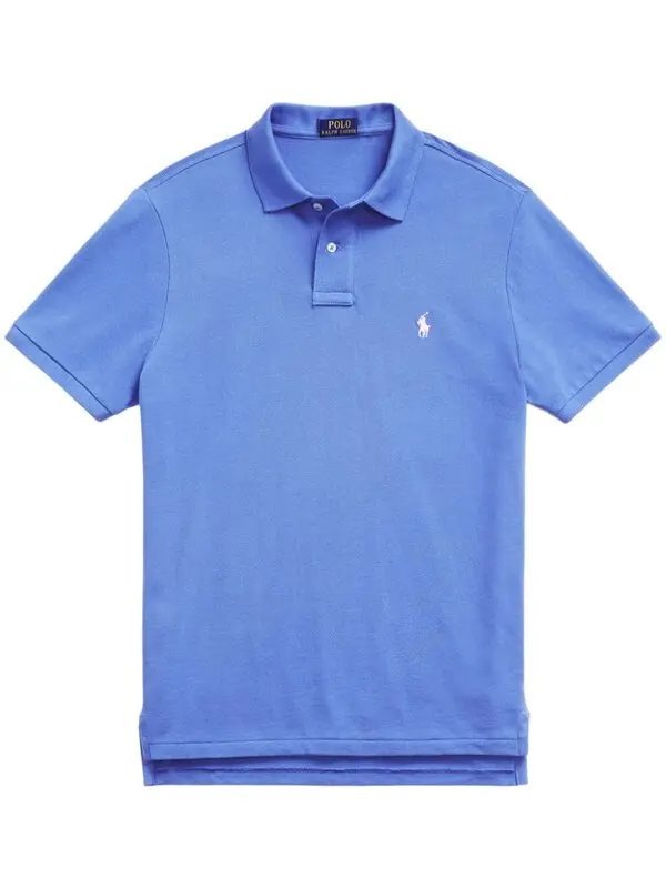 Polo Ralph Lauren Polo Pony-embroidered Piqué Polo Shirt - Blue