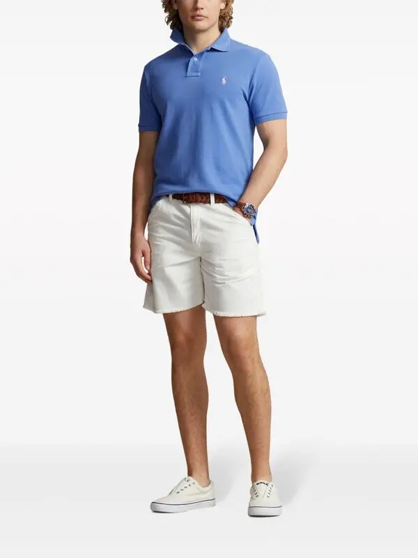 Polo Ralph Lauren Polo Pony-embroidered Piqué Polo Shirt - Blue