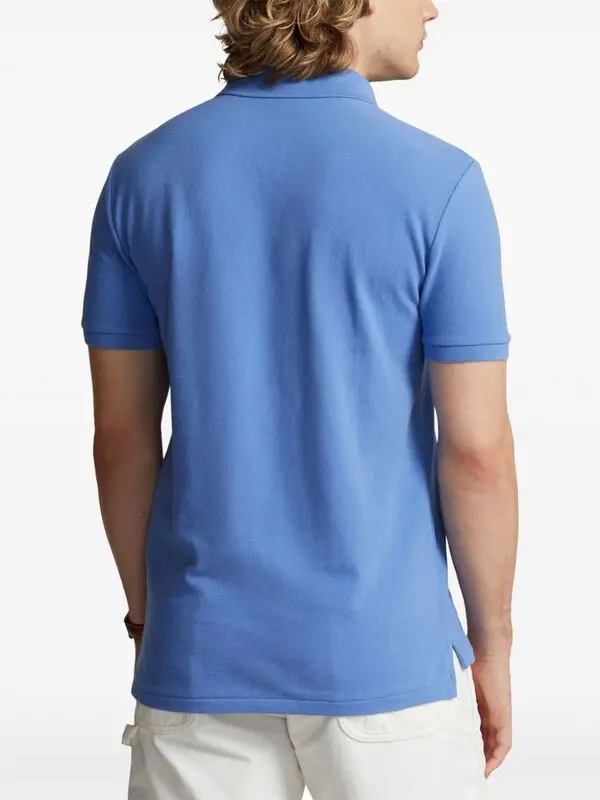 Polo Ralph Lauren Polo Pony-embroidered Piqué Polo Shirt - Blue