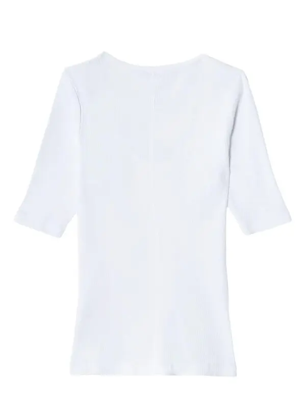 RE/DONE Scoop-neck Cotton T-shirt - White