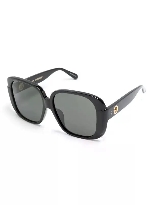 Linda Farrow Mima Square-frame Sunglasses - Black