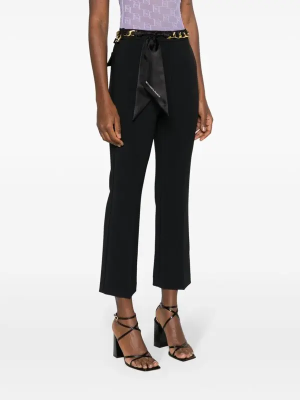 Elisabetta Franchi Belted Cropped Trousers