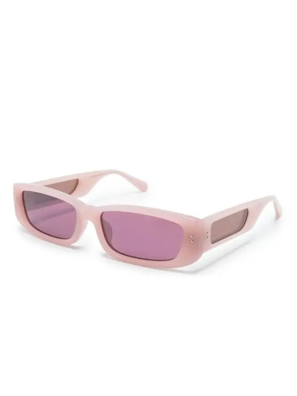 Linda Farrow Talita Rectangle-frame Sunglasses - Pink