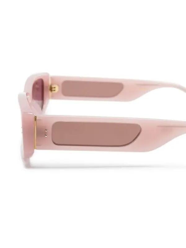 Linda Farrow Talita Rectangle-frame Sunglasses - Pink
