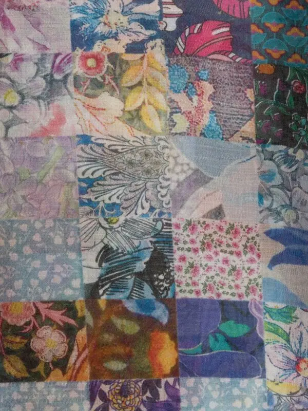 Faliero Sarti Floral-print Patchwork Scarf