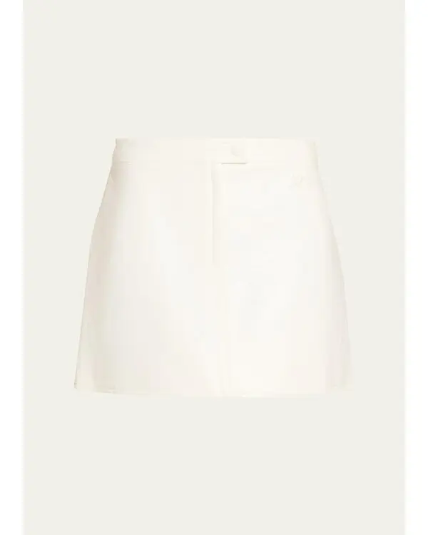COURREGES Reedition Vinyl Mini Skirt - Black