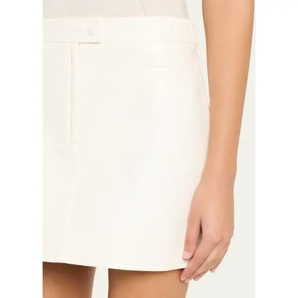 COURREGES Reedition Vinyl Mini Skirt - Black