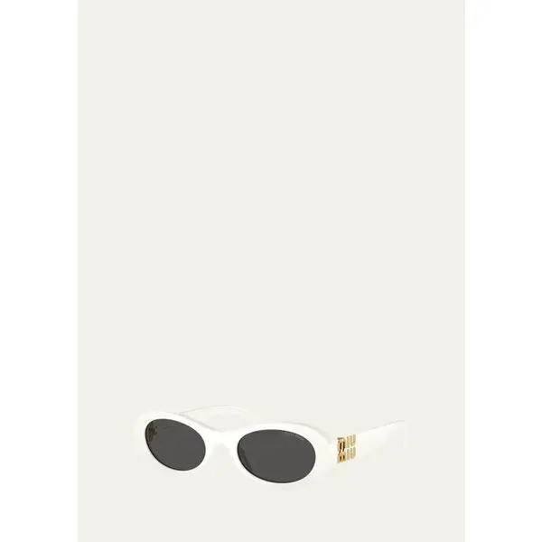 Miu Miu Logo Oval Sunglasses