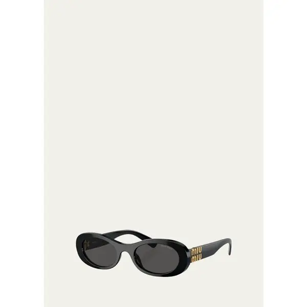 Miu Miu Logo Oval Sunglasses