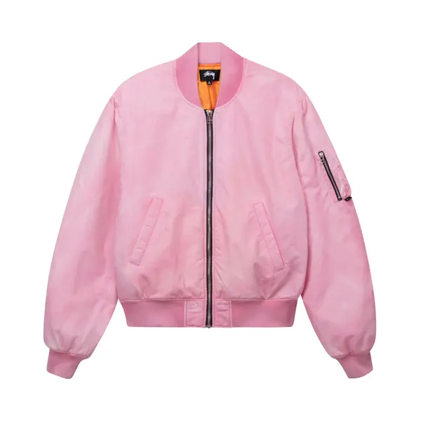 StÜssy Dyed Nylon Bomber - Pink