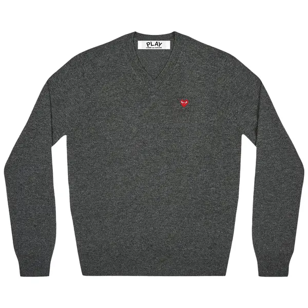 Play Comme Des Garcon Pullover Knit 'charcoal