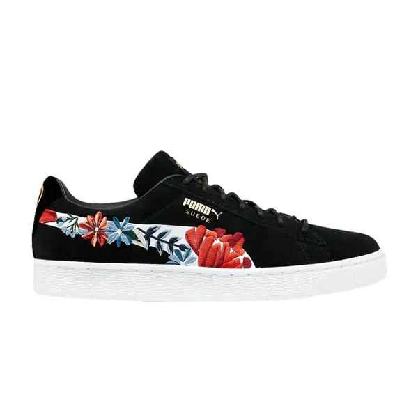 PUMA Suede Embellished Sneakers - Black