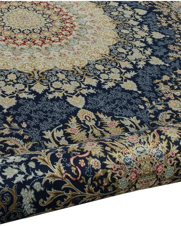 MINK HOME Majestic Elegance Tabriz Area Rug, 8' X 10 - Navy