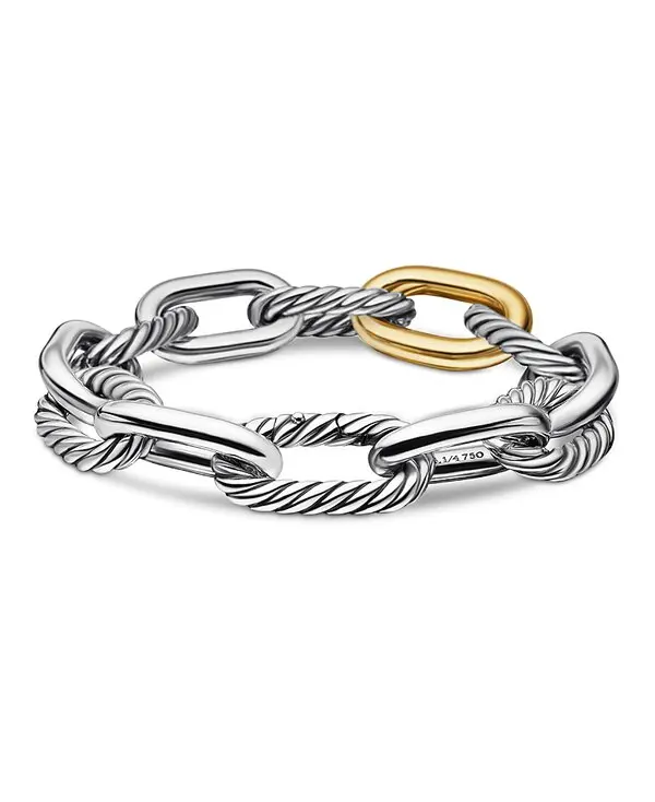 David Yurman Dy Madison Chain Bracelet - Silver/gold