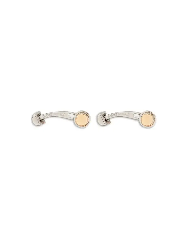FERRAGAMO Two Tone Cylindrical Cufflinks