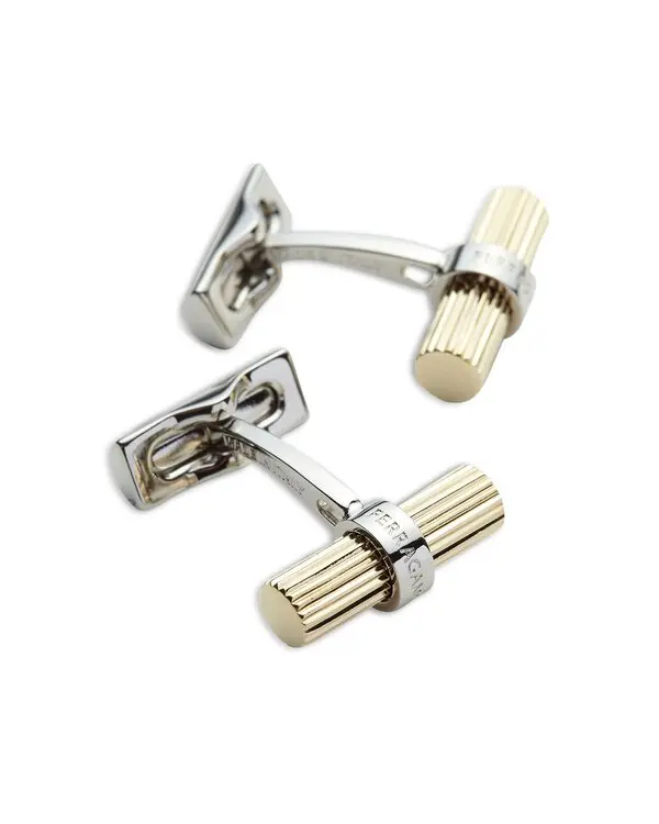 FERRAGAMO Two Tone Cylindrical Cufflinks