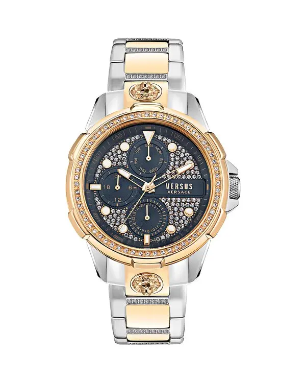 Versace 6e Arrondissement Crystal Watch, 46mm - Black/Two  display picture 2