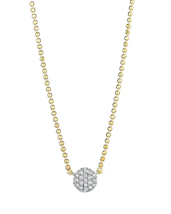 Phillips House Rhodium & 14k Yellow Gold Diamond Micro Infinity Necklace - White/gold