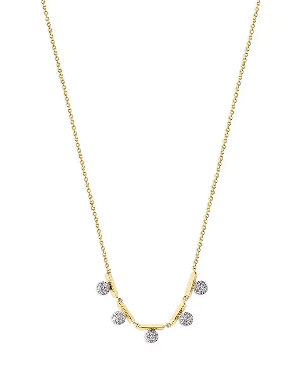 Phillips House 14k Yellow Gold And Rhodium Diamond Mini Infinity Necklace - Gold/white