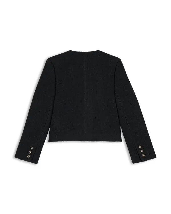 Ba&sh Meredith Cropped Boxy Jacket - Black