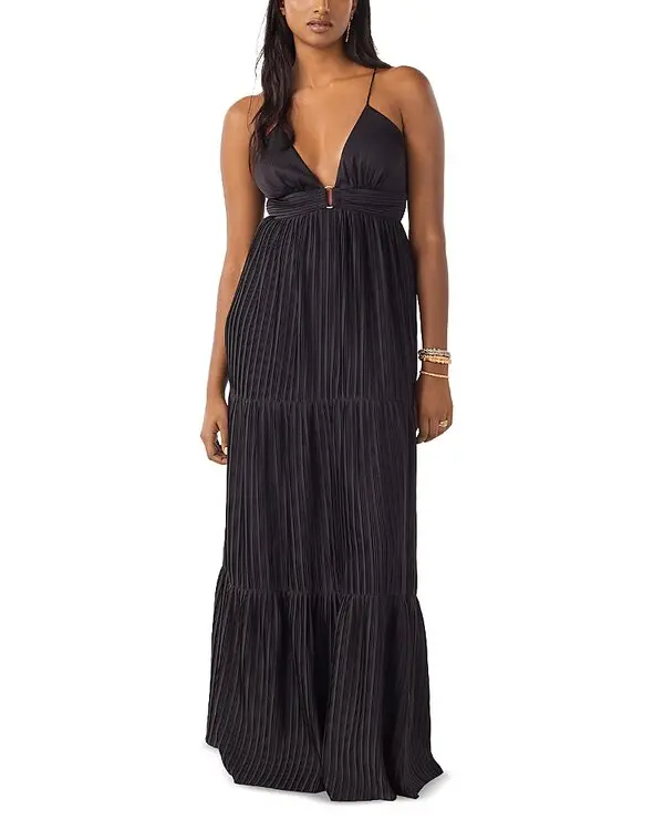 Ba&sh Wasta Tiered Maxi Dress - Black