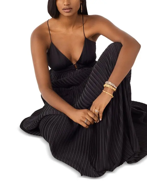 Ba&sh Wasta Tiered Maxi Dress - Black