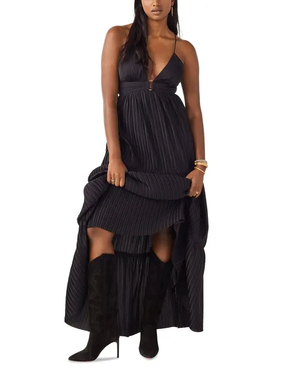 Ba&sh Wasta Tiered Maxi Dress - Black